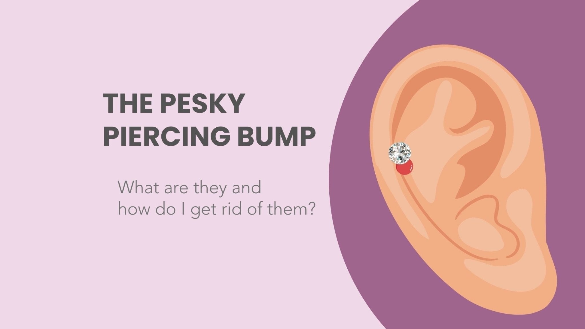How Do I Get Rid Of My Piercing Bump? – The Curated Lobe