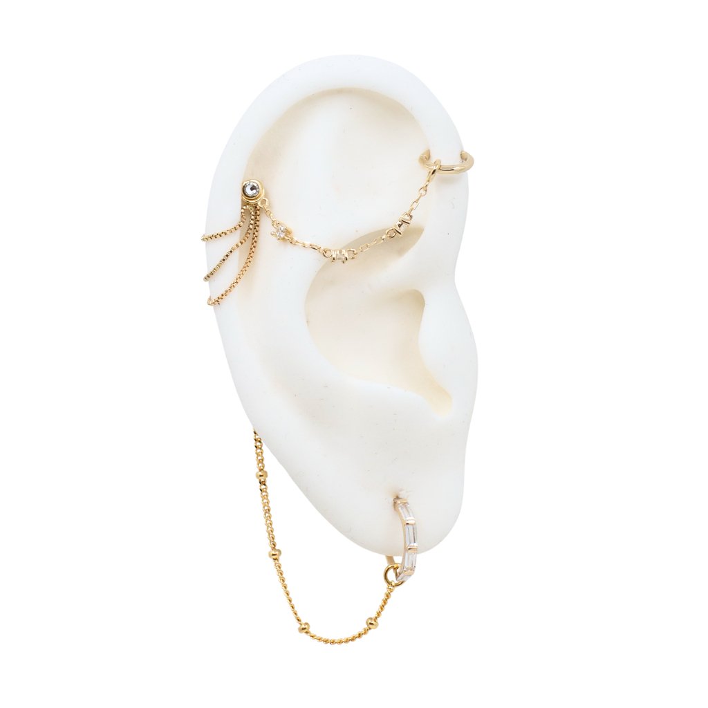 Shop Earring Chains and Connectors | Chain Ear Jackets – The Curated Lobe