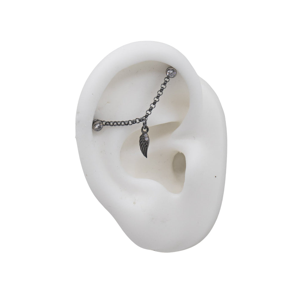 Shop Industrial Chains | Industrial Piercing Earrings – The Curated Lobe