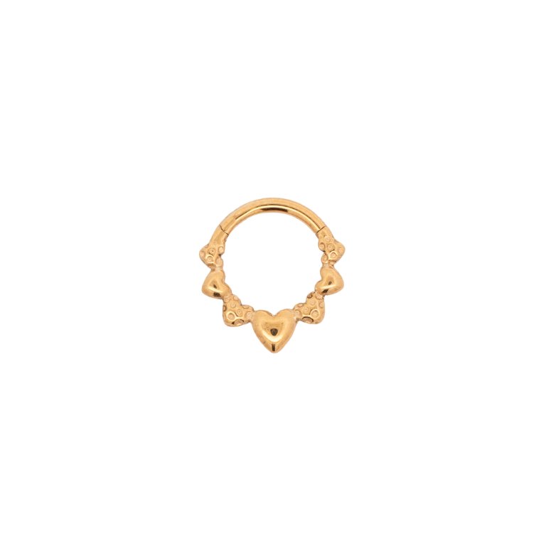 Titanium Heart Clicker Hoop - 16 Gauge – The Curated Lobe