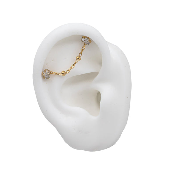 Shop Industrial Chains | Industrial Piercing Earrings – The Curated Lobe