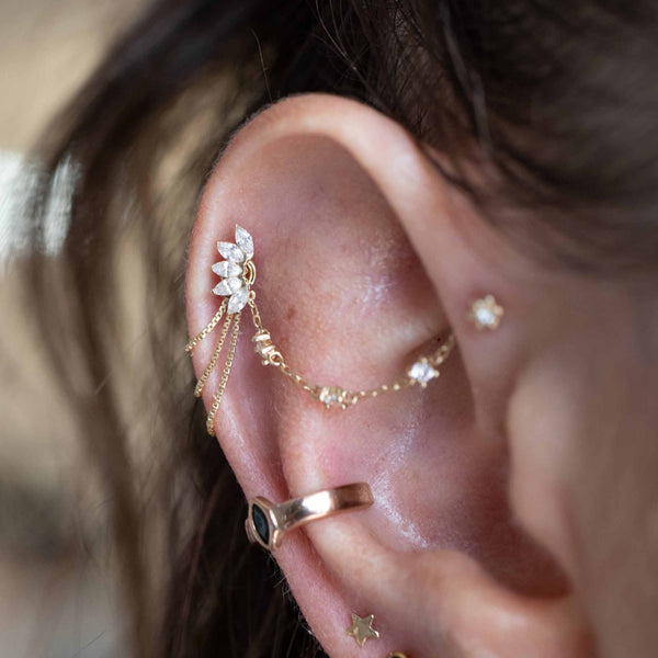 Shop Earring Chains and Connectors | Chain Ear Jackets – The Curated Lobe
