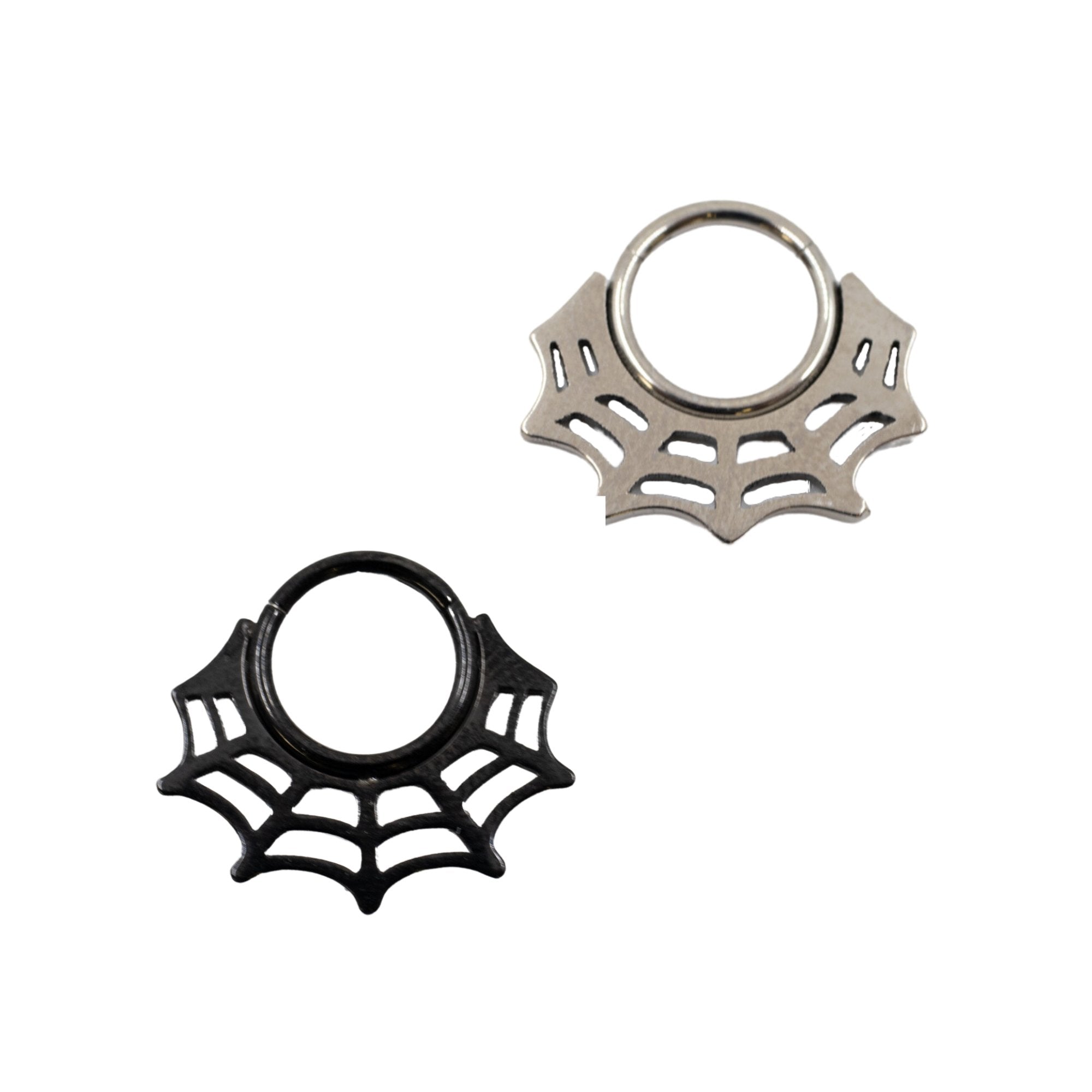 Spiderweb Daith Clicker Hoop – The Curated Lobe