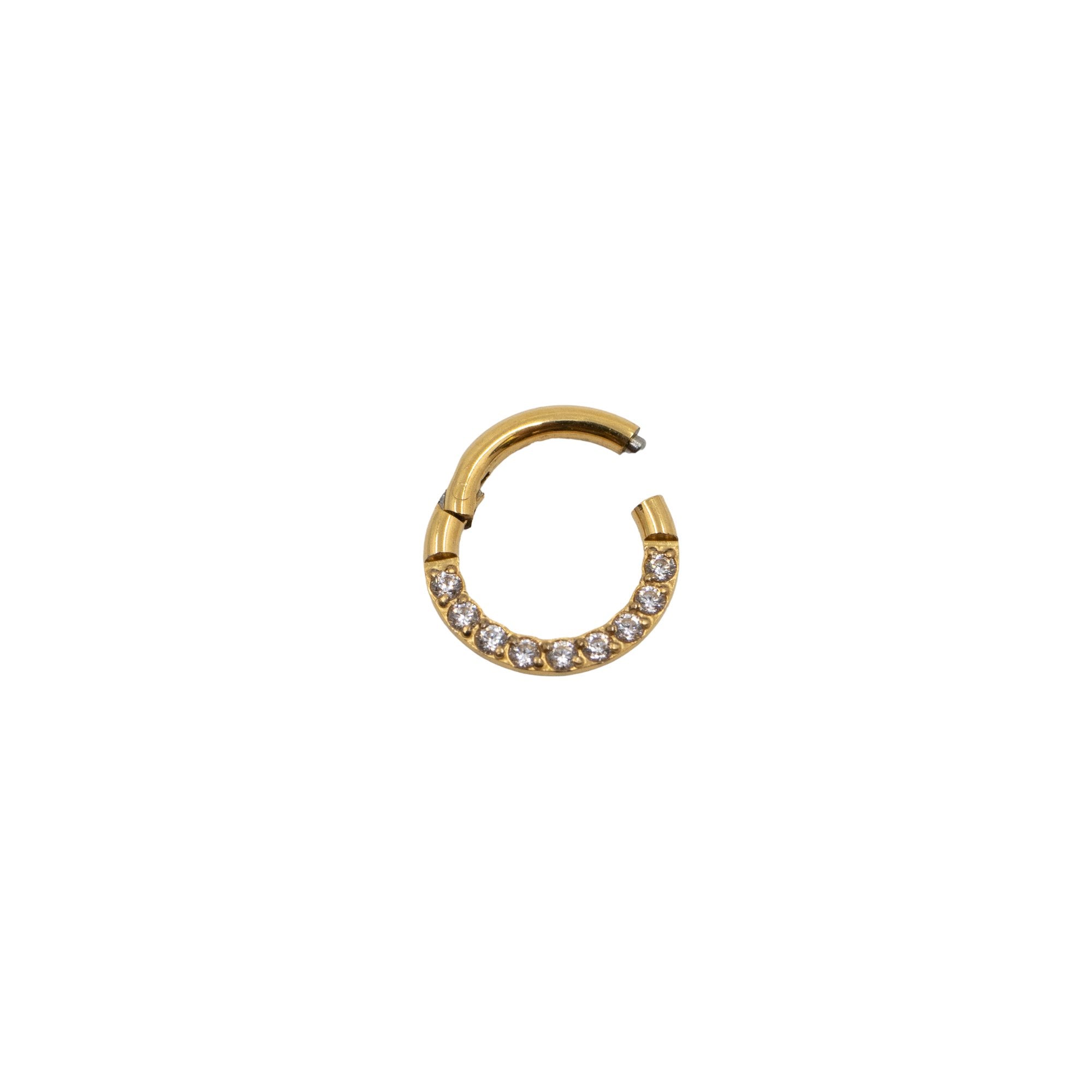 Tiny Crystal Clicker Hoop – The Curated Lobe