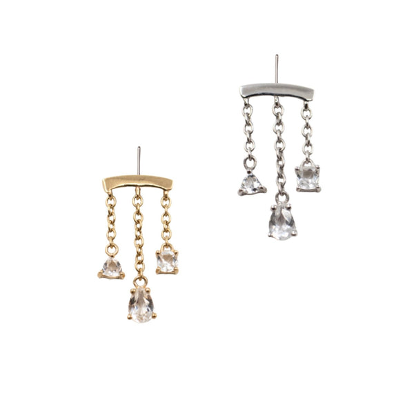 Shop Vertical Helix Jewelry | Helix Cartilage Earring – The Curated Lobe